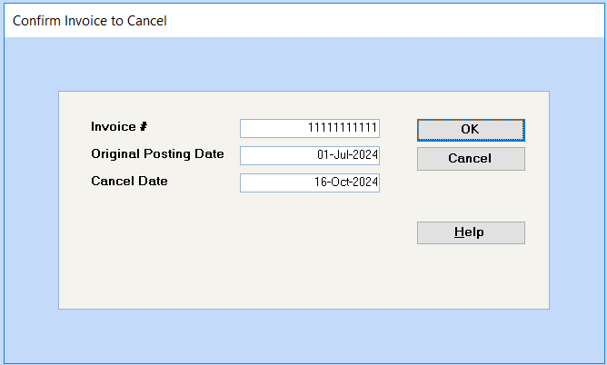 Cancels Invoices
